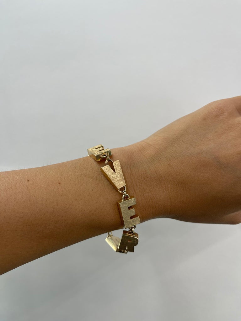 Lucien Piccard Gold Forever Bracelet For Sale at 1stDibs