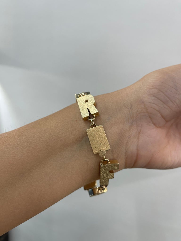 Lucien Piccard Gold Forever Bracelet For Sale at 1stDibs