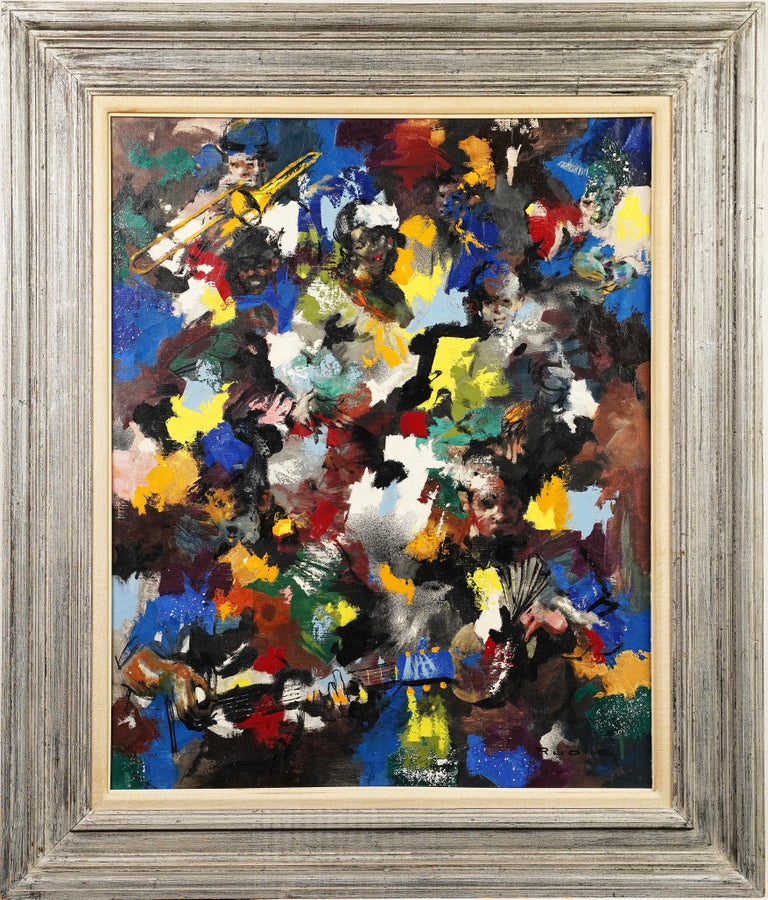 Lucien Ruolle - Vintage French Abstract Expressionist Paris School ...