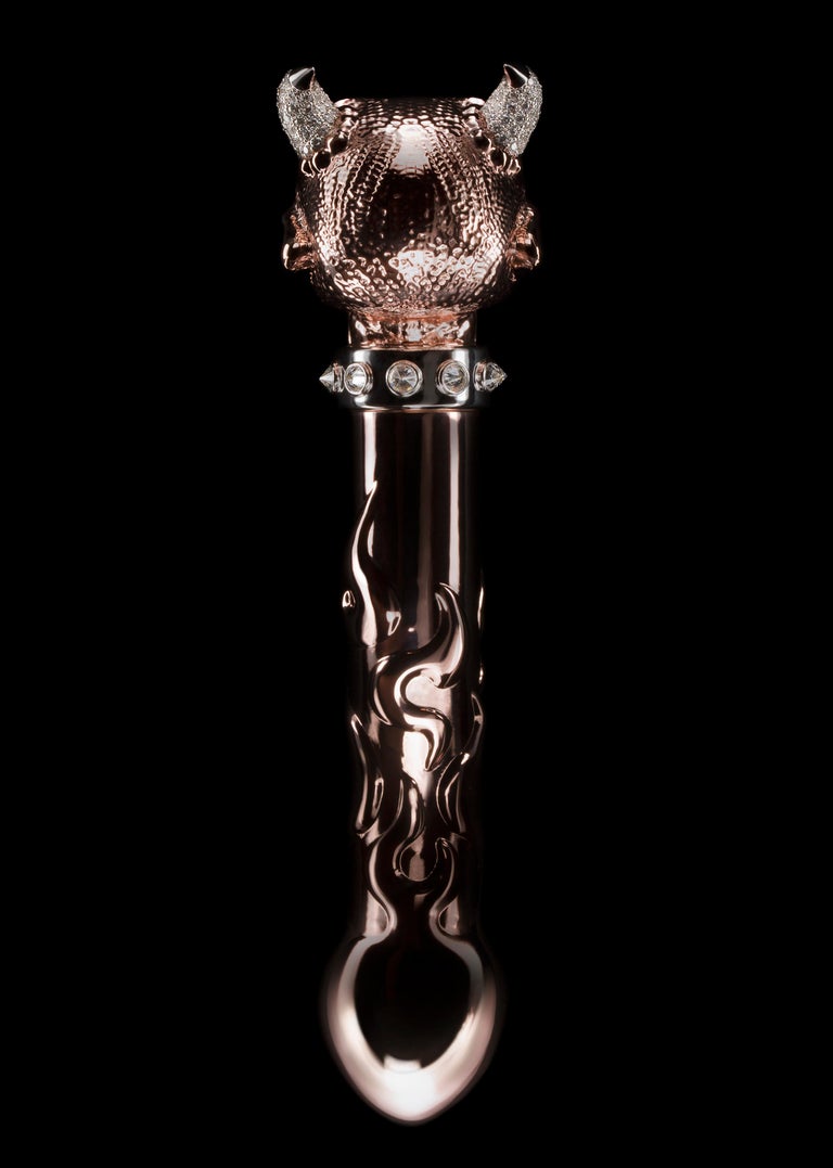 Lucifer's Limit 18K Rose Gold, Diamond and Garnet Olisbos Sculpture For ...