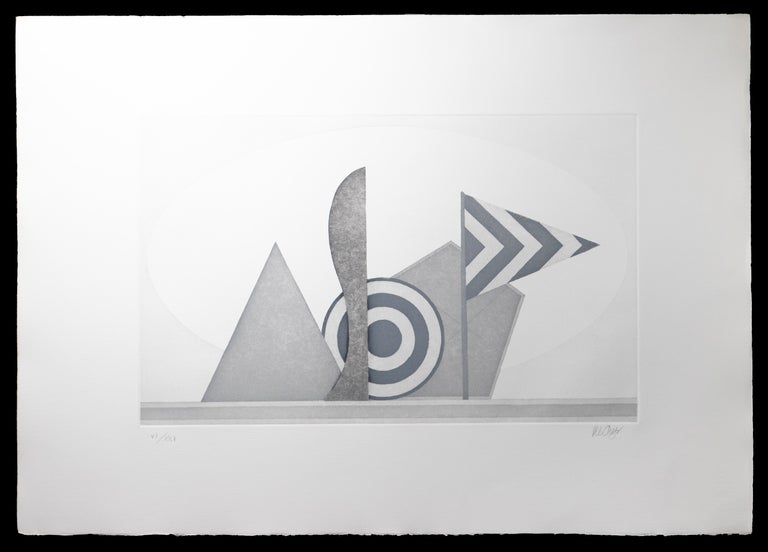 Lucio Del Pezzo - Composition - Original Etching by Lucio del Pezzo ...