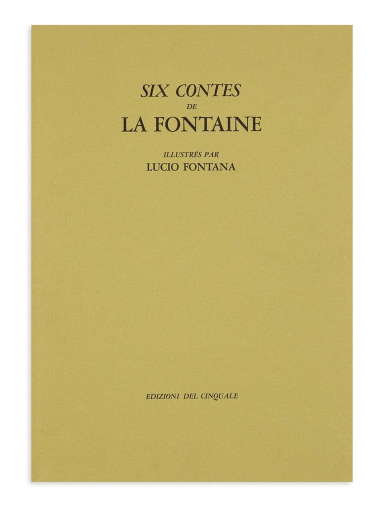 Lucio Fontana - Concetto Spaziale from Six contes de La Fontaine ...