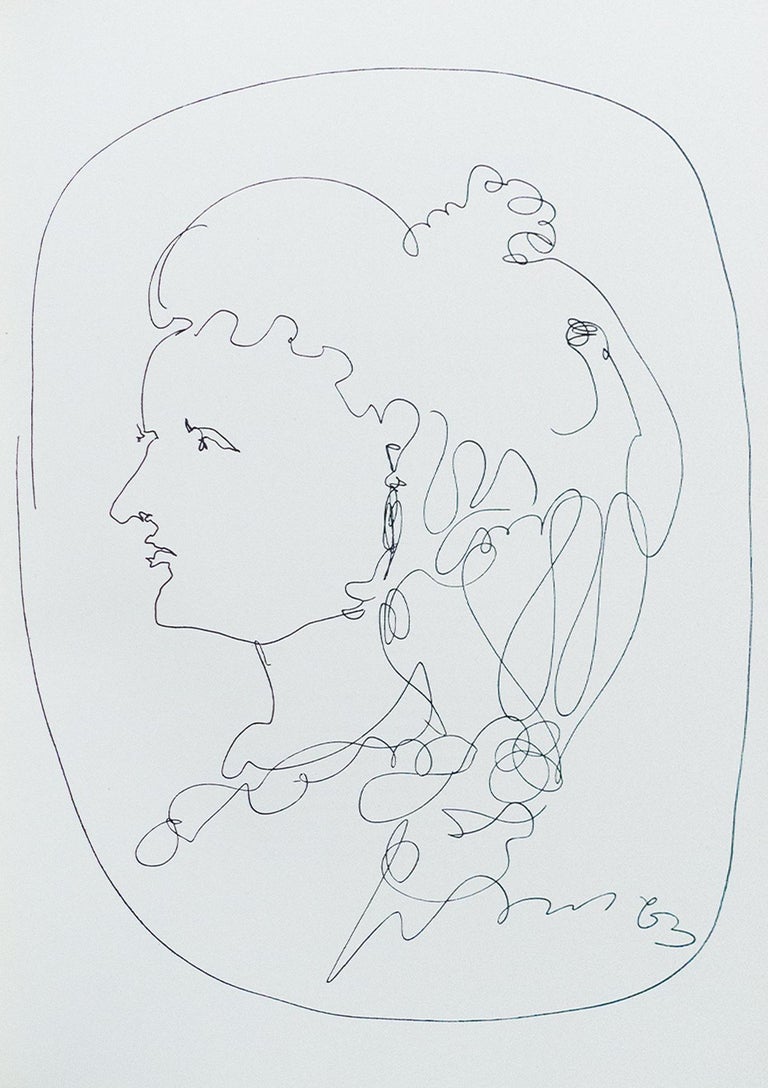 Lucio Fontana - Concetto Spaziale from Six contes de La Fontaine ...