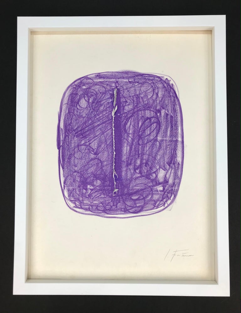 Lucio Fontana - Lucio Fontana - Concetto Spaziale - lithograph with ...