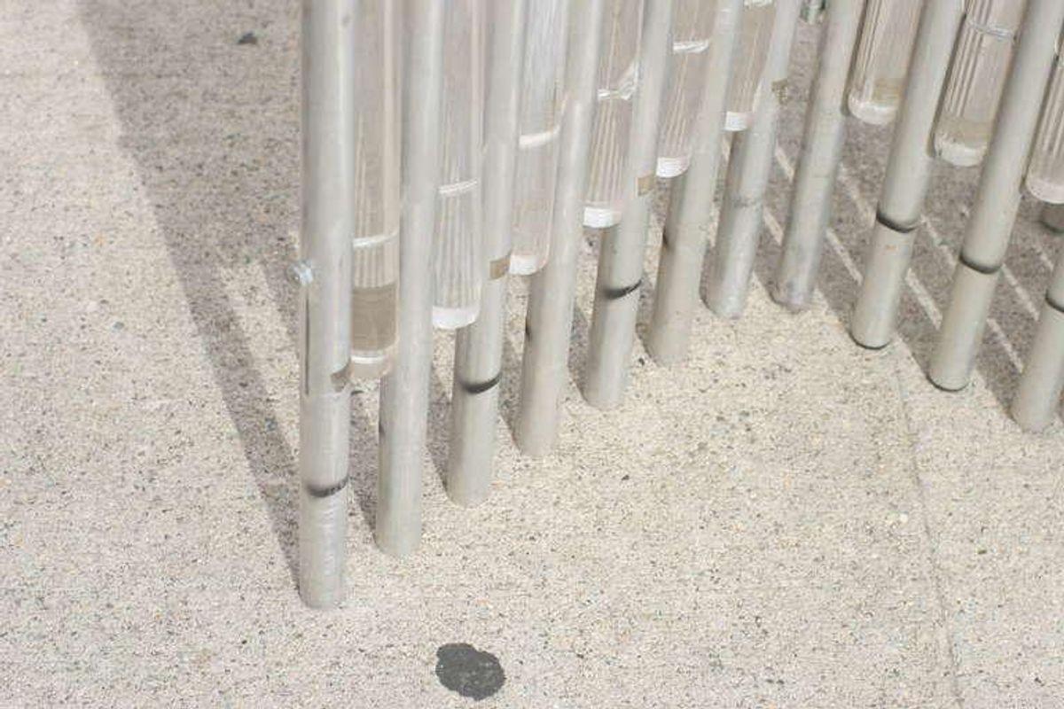 Lucite and Aluminum Acrylic Wall Divider by Charles Hollis Jones For ...
