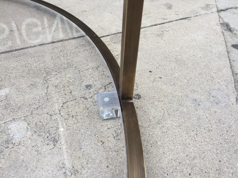 Lucite and Solid Brass "Aro One" Low Table by Amparo Calderón Tápia For ...