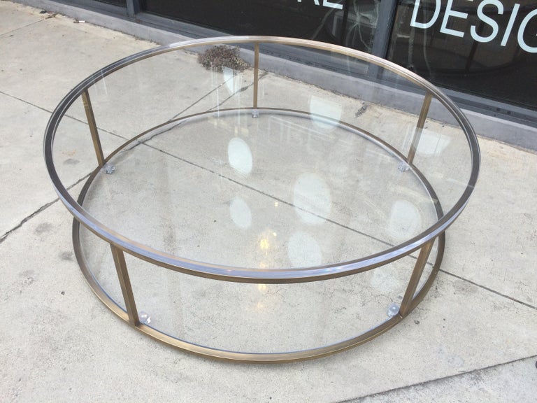 Lucite and Solid Brass "Aro One" Low Table by Amparo Calderón Tápia For ...