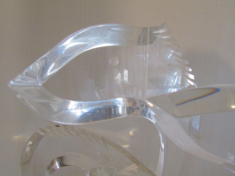 Lucite Art Signed by Artist For Sale at 1stDibs