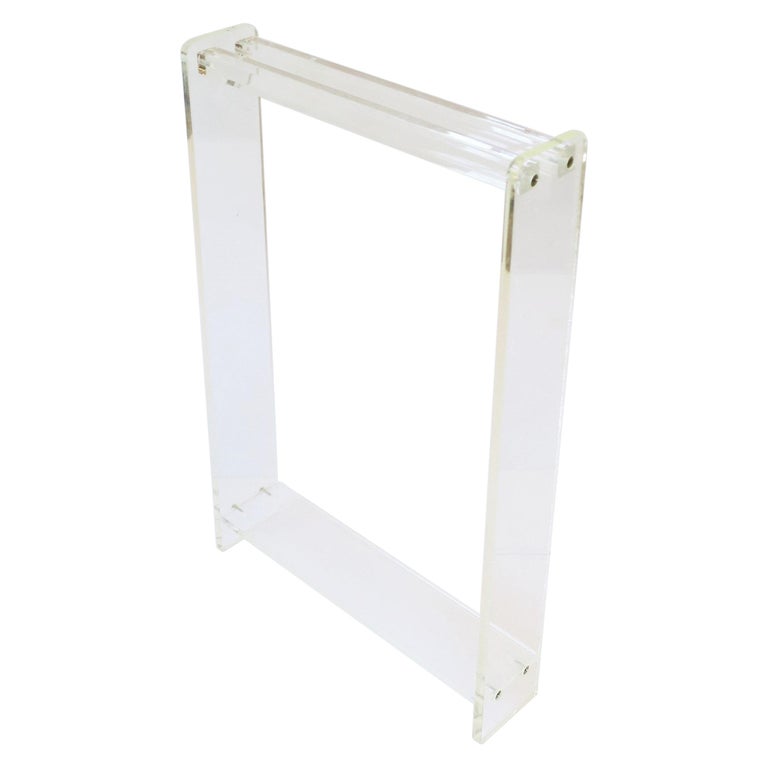 Lucite Bathroom Towel Rack Stand For Sale at 1stDibs