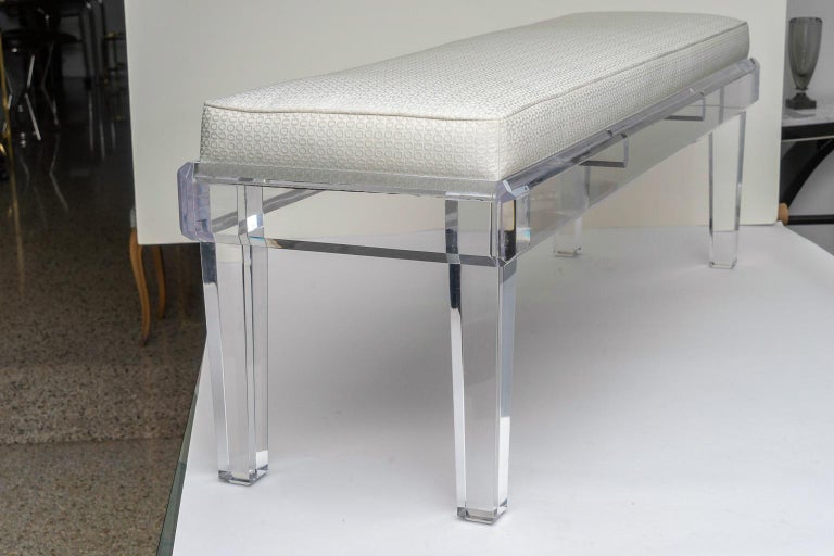 Lucite Bench at 1stDibs