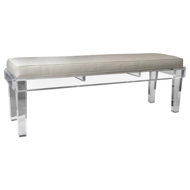 Lucite Bench at 1stDibs