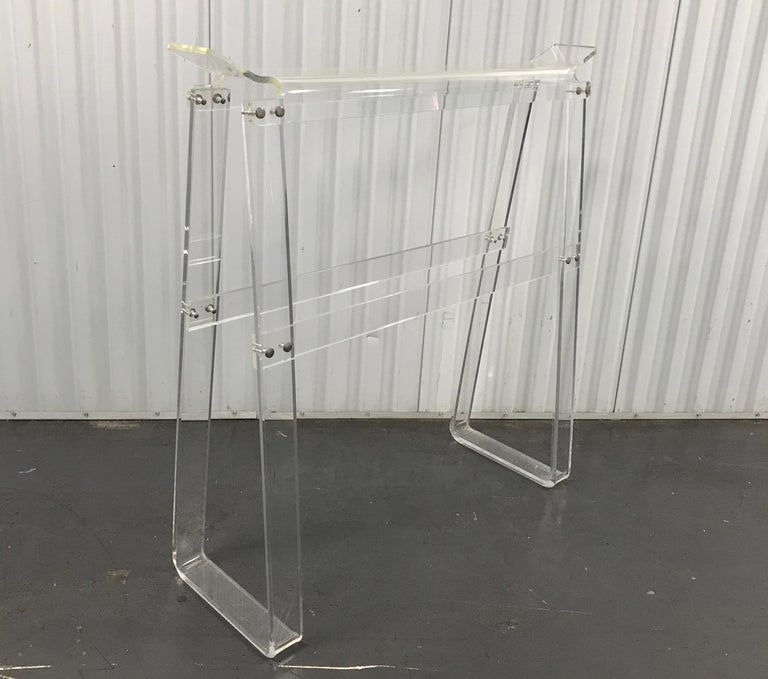 Lucite Blanket / Quilt Rack at 1stDibs | comforter holder rack ...