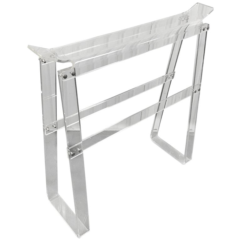 Lucite Blanket / Quilt Rack at 1stDibs | comforter holder rack ...