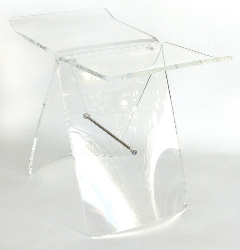 Lucite Butterfly Stool after the Original Bentwood Stool by Sori Yanagi ...