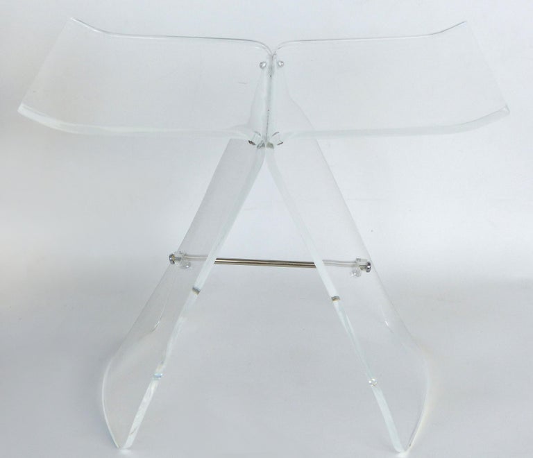 Lucite Butterfly Stool after Original by Sori Yanagi in Bentwood For ...