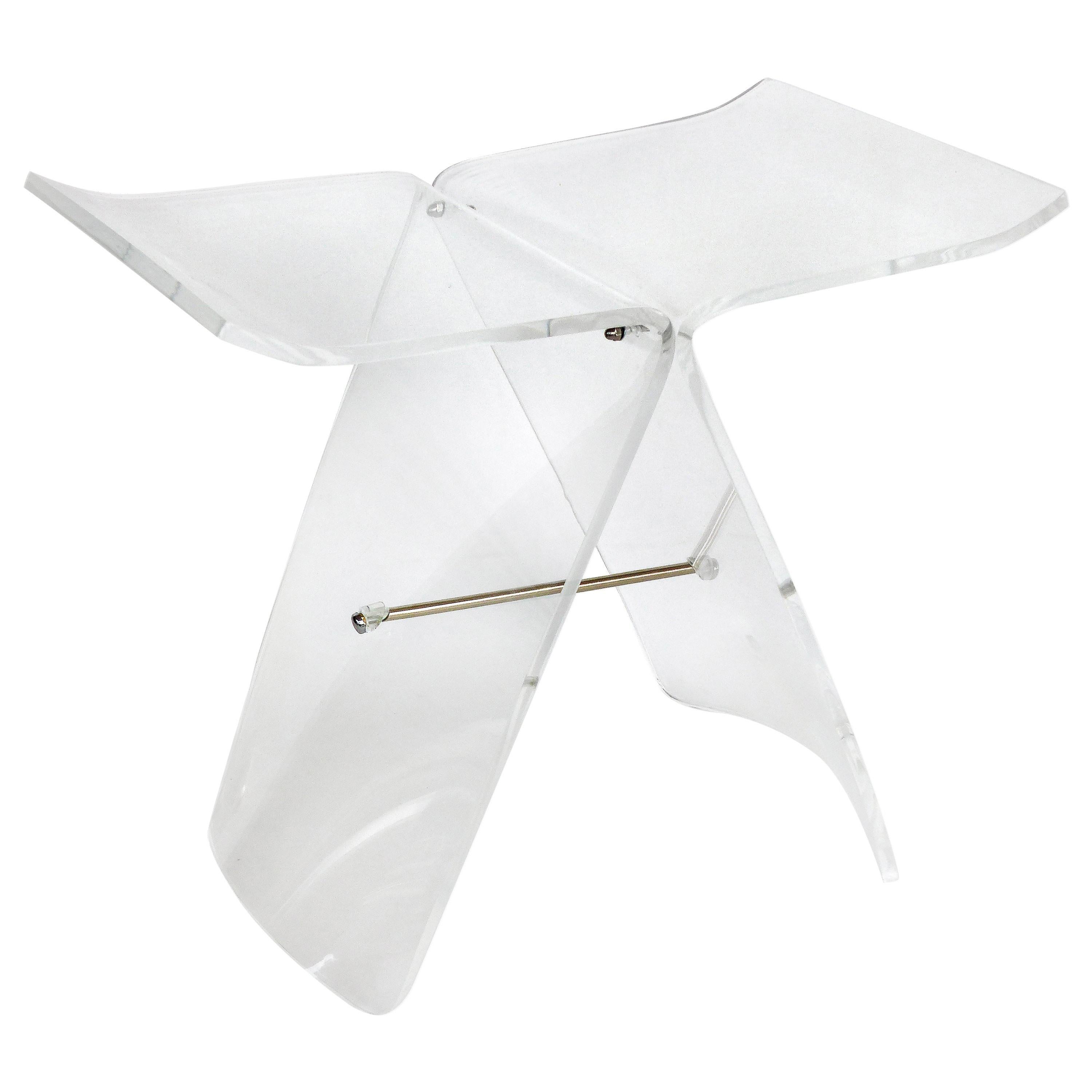 Lucite Butterfly Stool after Original by Sori Yanagi in Bentwood For ...