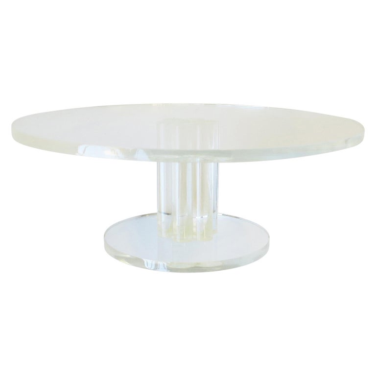 Lucite Modern Cake or Dessert Plate Pedestal Stand at 1stDibs | modern ...