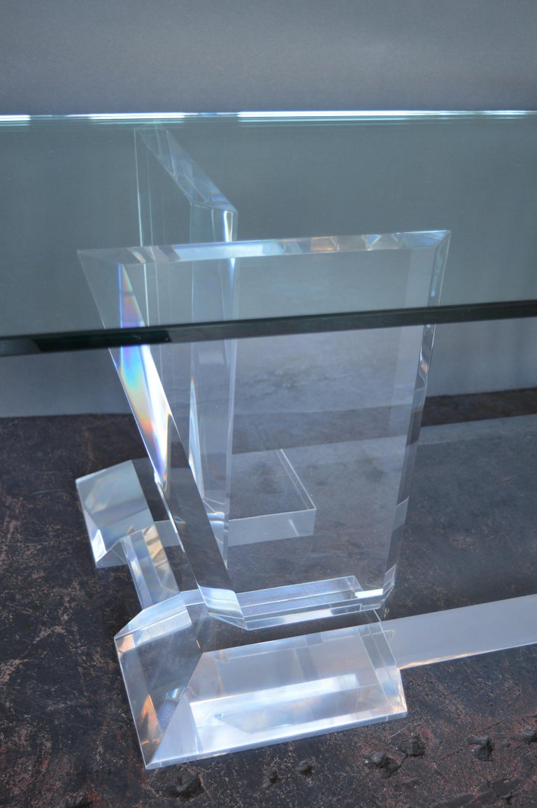 Lucite Cocktail Table For Sale at 1stDibs