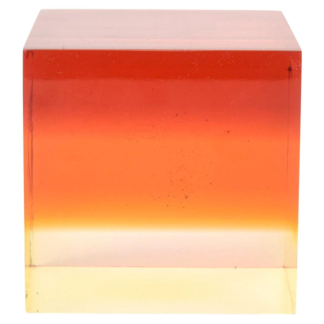Lucite Colorful Cube Sculpture Desk Accessory Vintage at 1stDibs