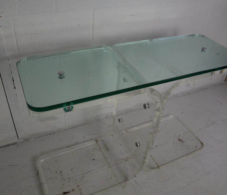 Lucite Console Table at 1stDibs