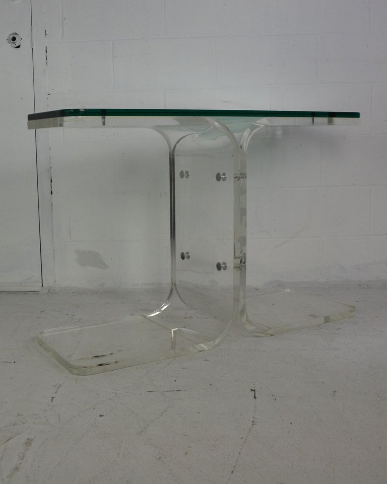 Lucite Console Table at 1stDibs