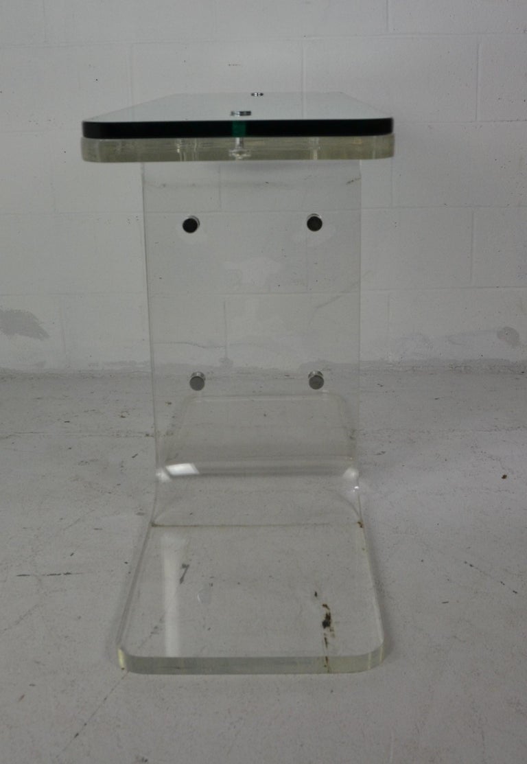 Lucite Console Table at 1stDibs