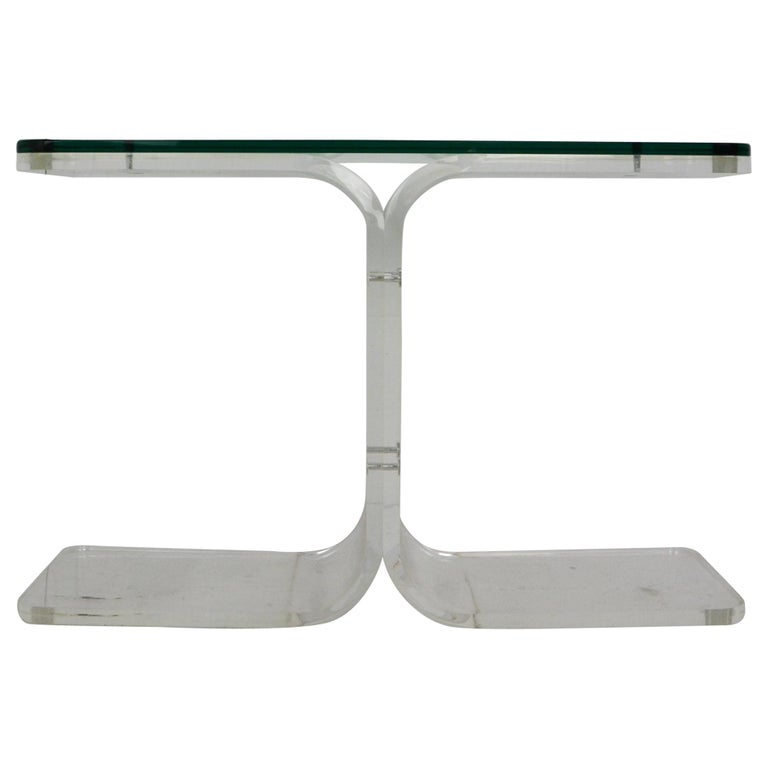 Lucite Console Table at 1stDibs