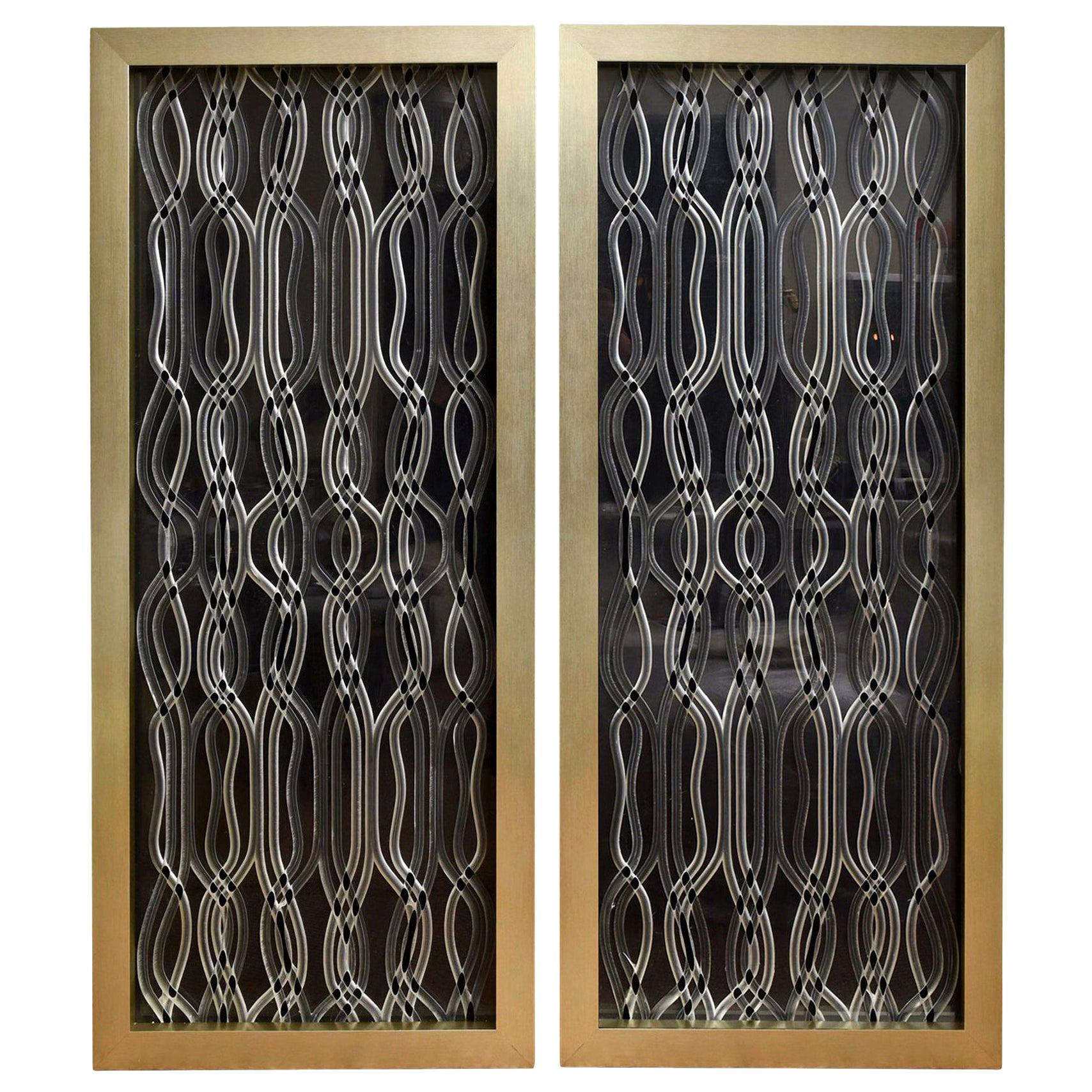 Vintage Filigree Elm Window Panel For Sale at 1stDibs