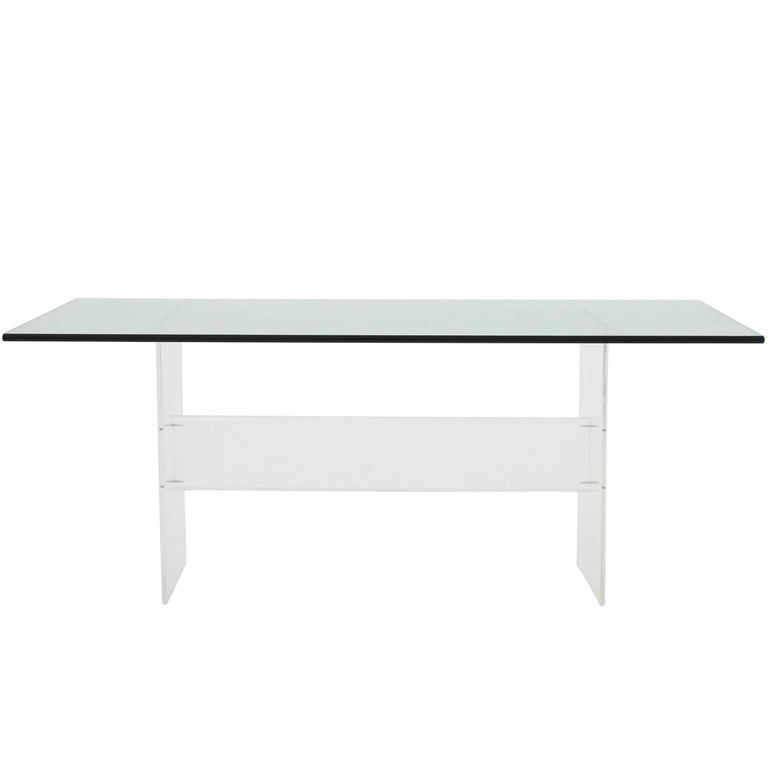 Lucite Dining Table at 1stDibs