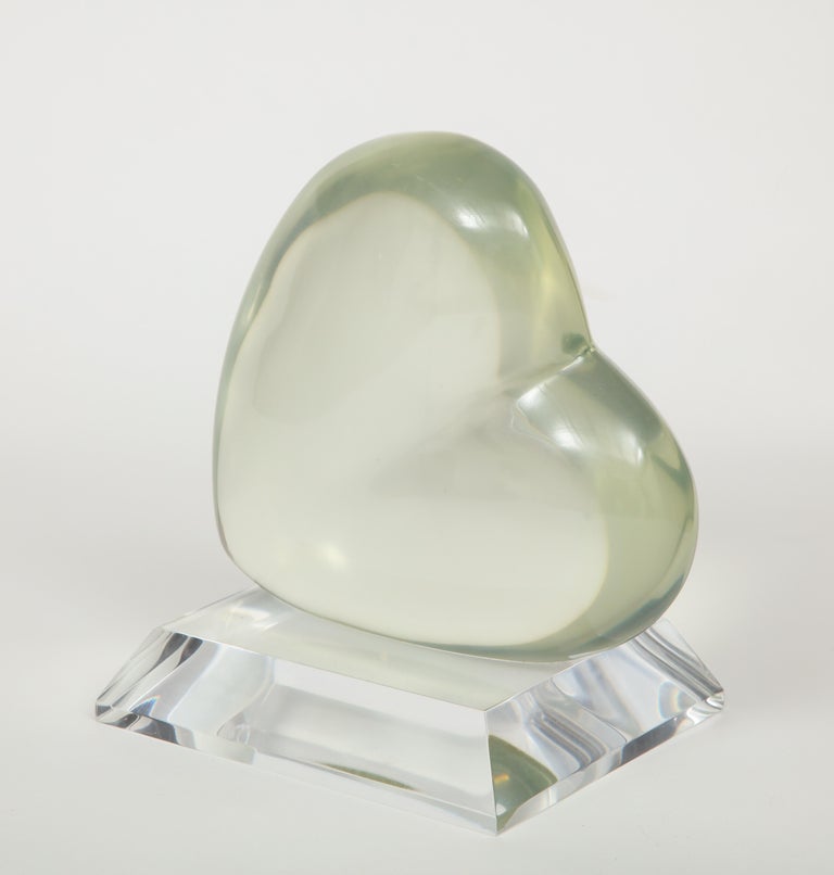 Lucite Heart Sculpture by Shlomi Haziza For Sale at 1stDibs | haziza ...