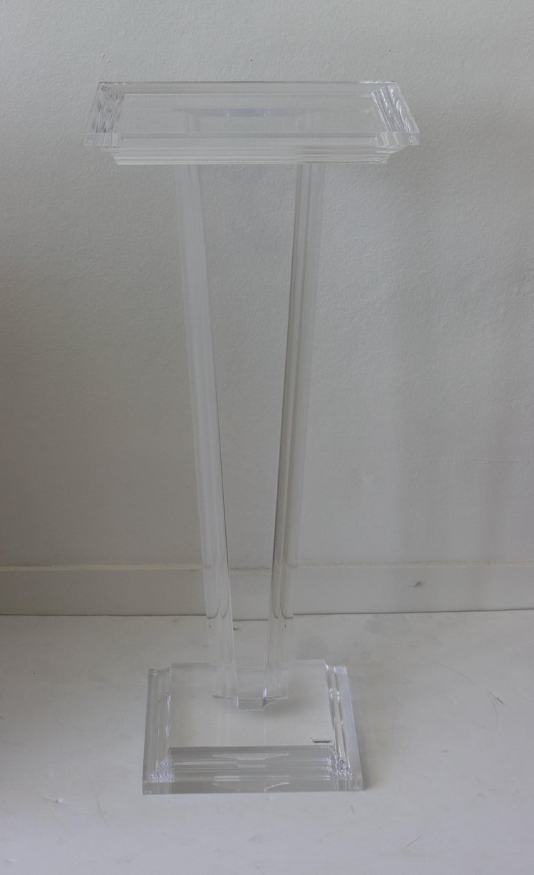 Lucite Pedestal by Haziza at 1stDibs