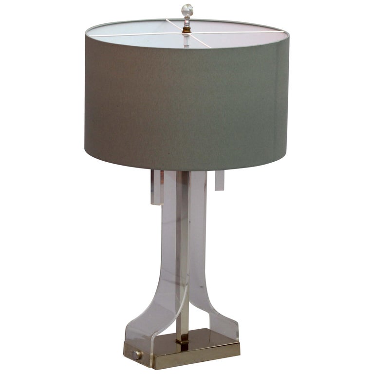Lucite Table Lamp, Italy, 1970 For Sale at 1stDibs