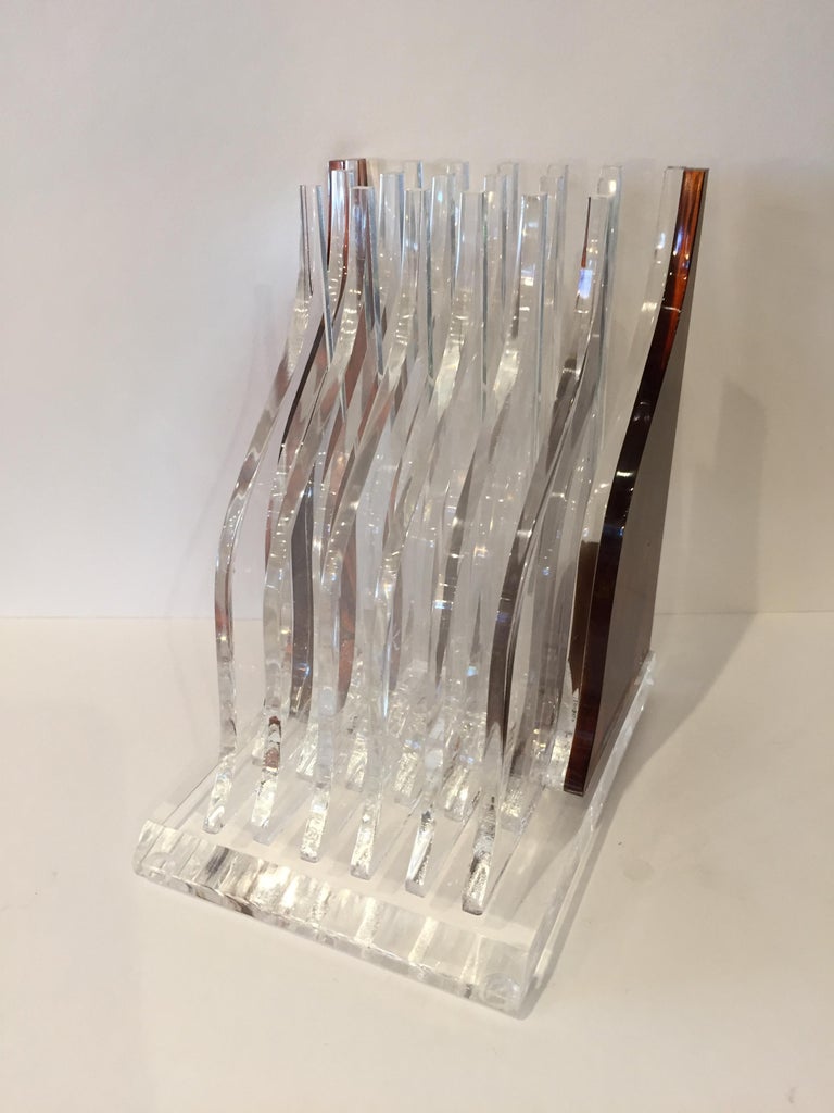 Lucite Tortoise Celluloid Streamline Book Ends For Sale at 1stDibs
