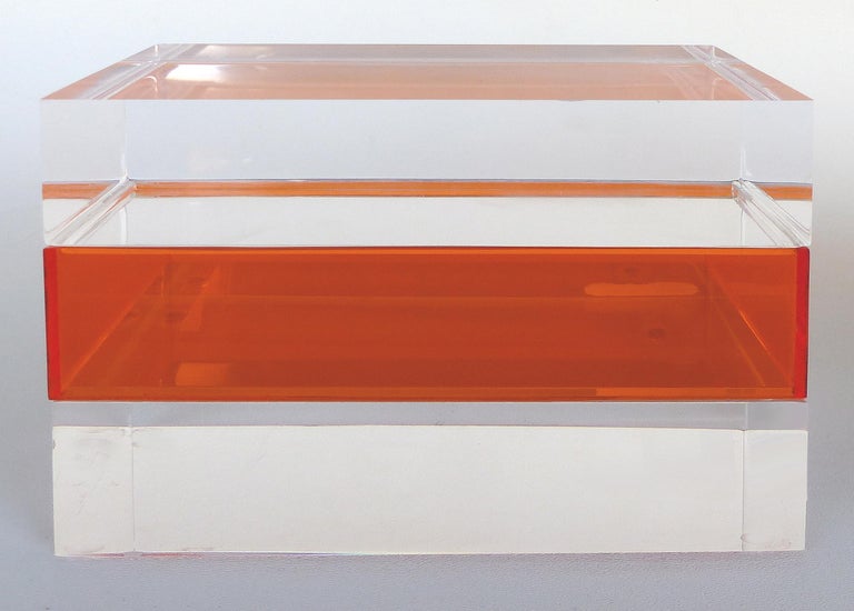 Custom Lucite Trinket or Jewelry Box For Sale at 1stDibs