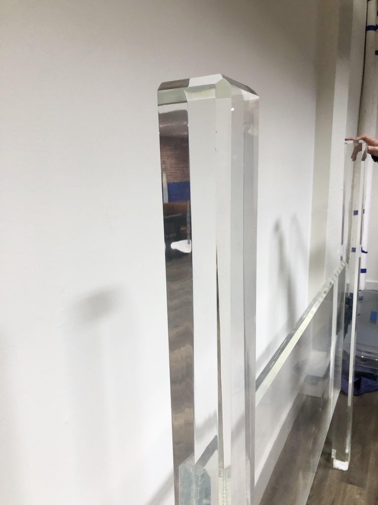 Lucite Two Postmodern Full-Sized and Queen-Sized Headboard, circa 1980s ...