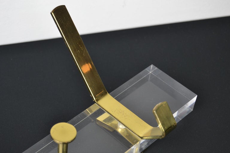 Lucite Wall Coat Rack, 1970s, Italy For Sale at 1stDibs | lucite coat rack