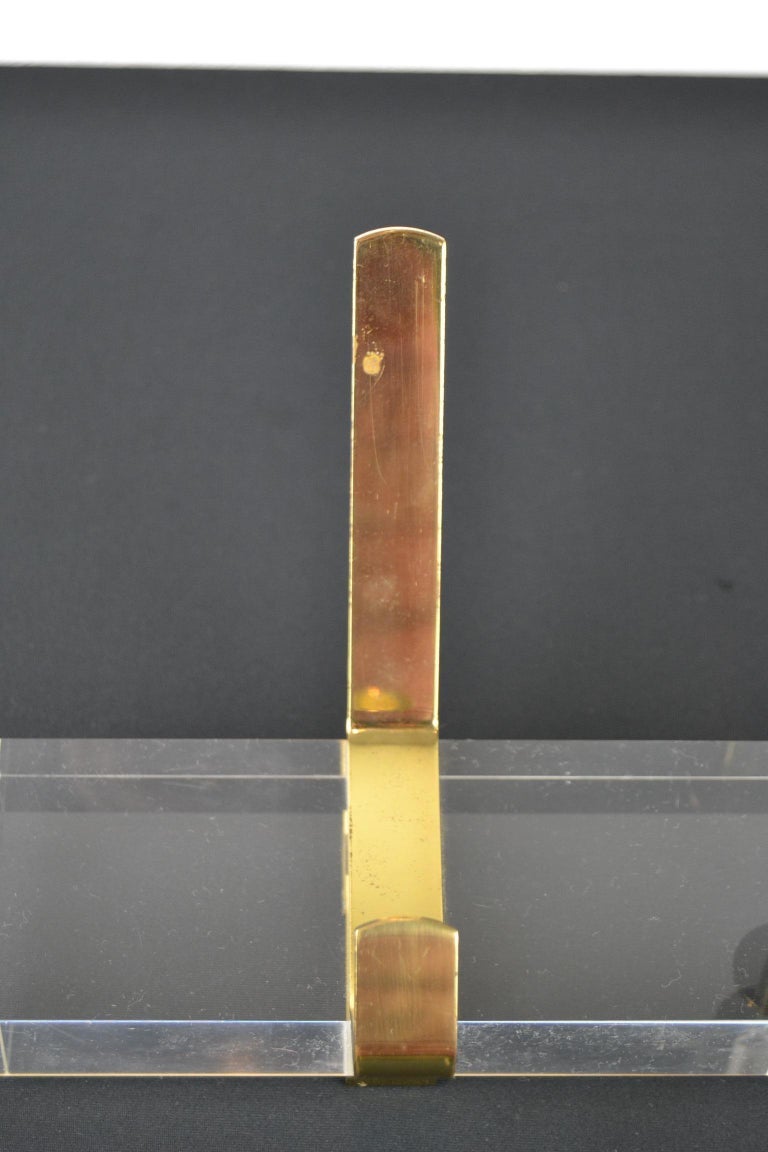 Lucite Wall Coat Rack, 1970s, Italy For Sale at 1stDibs | lucite coat rack
