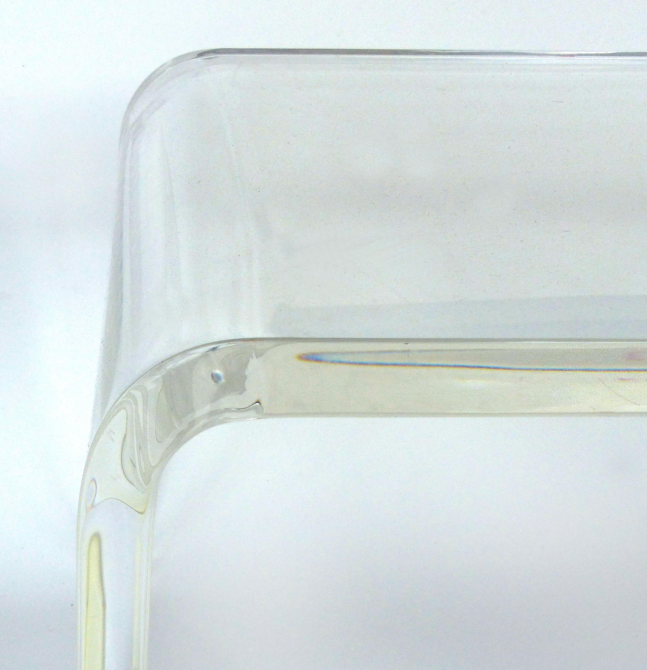 Lucite Waterfall Coffee Table at 1stDibs