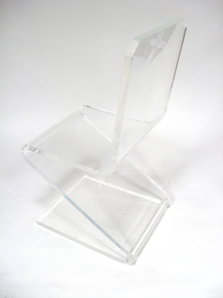 Lucite Z Chair For Sale at 1stDibs | z chair original, z chairs for sale