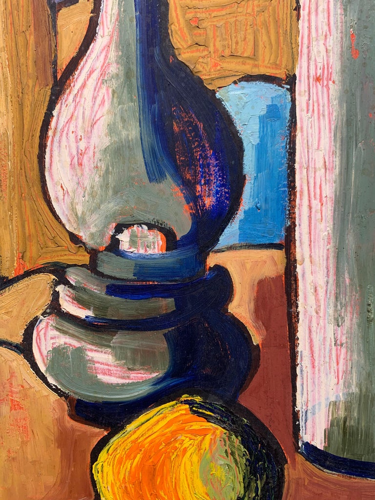 Luckner Lazard - Haitian Still Life with Chair and Fruit (Haiti) at 1stDibs