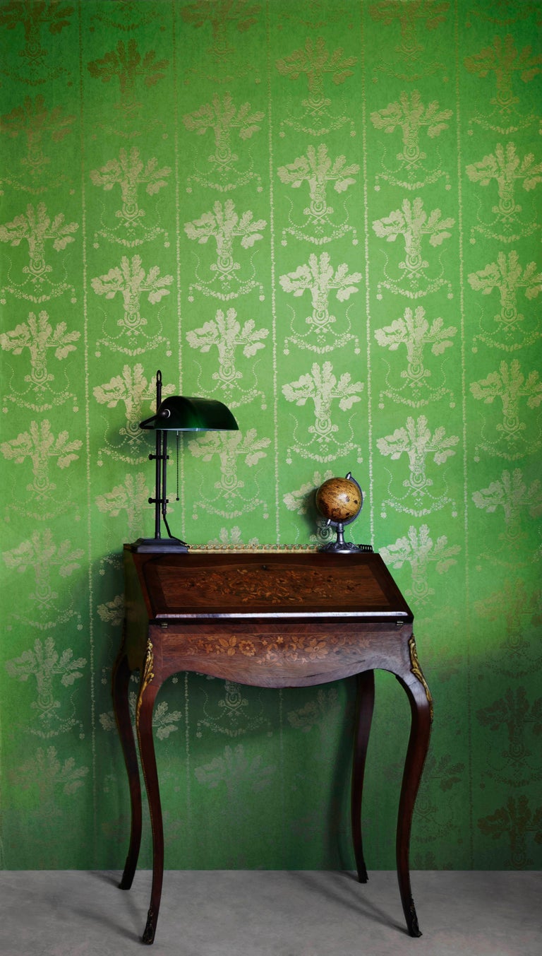 'Lucky Charms' Contemporary, Traditional Wallpaper in Georgian Green ...