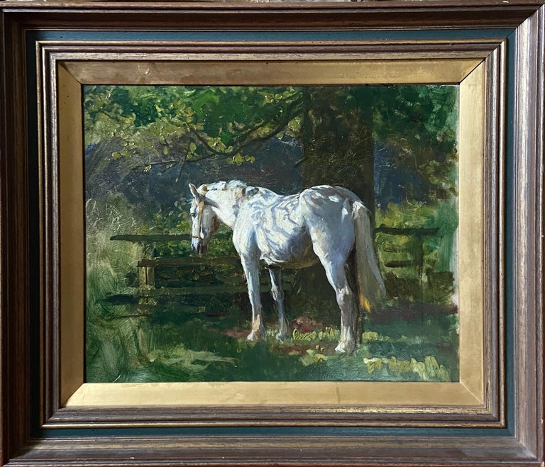 Lucy Kemp Welch - A dappled Grey in the Orchard at 1stDibs | lucy kemp ...