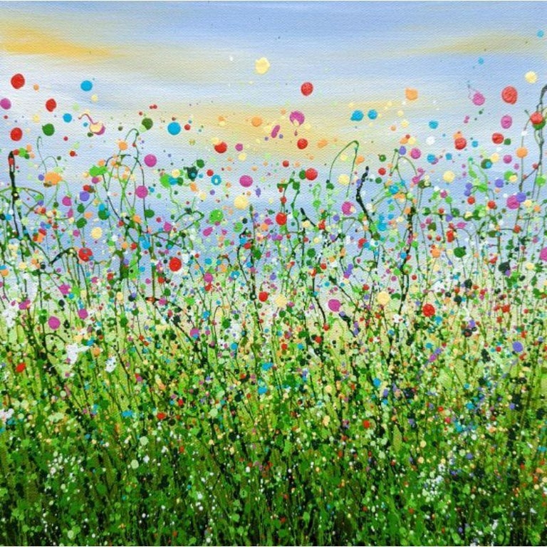 Lucy Moore - A Mornings Chorus #2, Abstract Expressionist Landscape ...