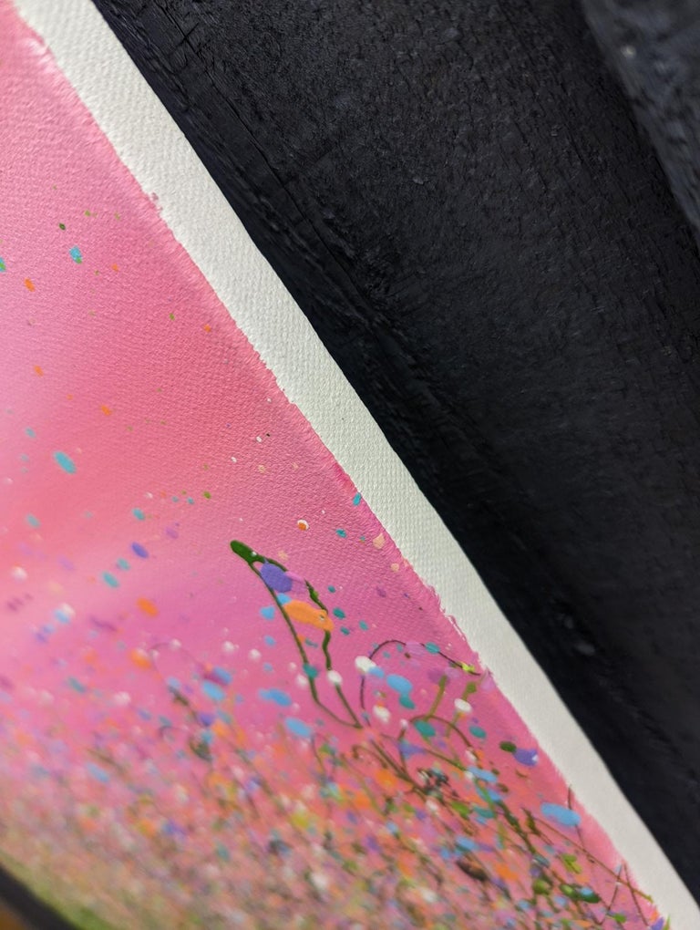 Lucy Moore - Blushing Sky Meadows #2, Original Landscape Painting ...