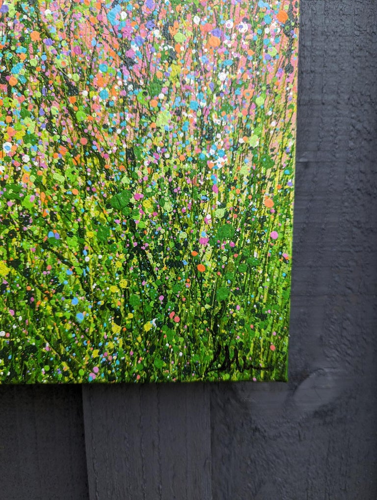 Lucy Moore - Blushing Sky Meadows #2, Original Landscape Painting ...