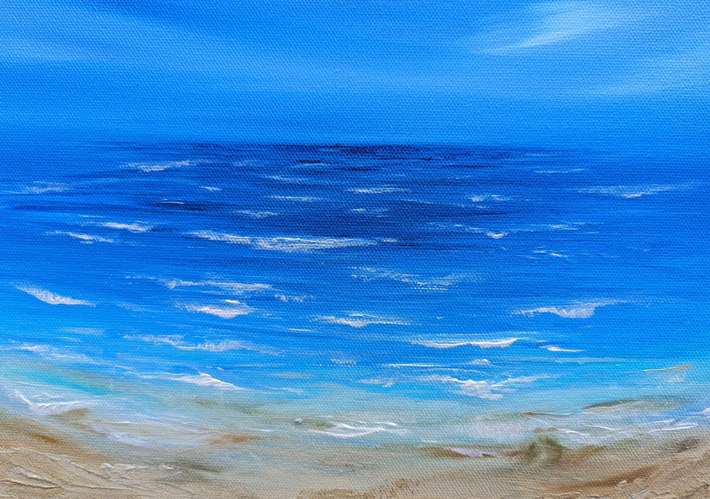 Lucy Moore - Coastal Breeze, Seascape Painting, Coastal Art, Miniature ...