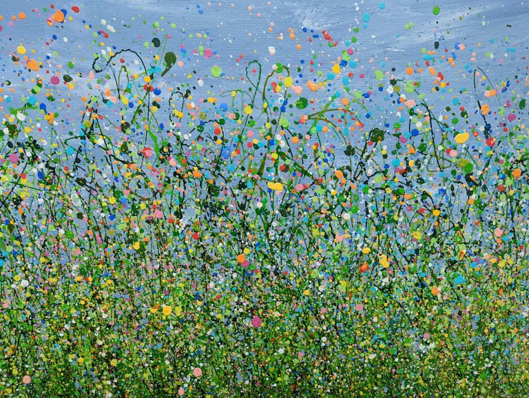 Lucy Moore - Last Call Of Summer Abstract Painting by Lucy Moore, 2022 ...