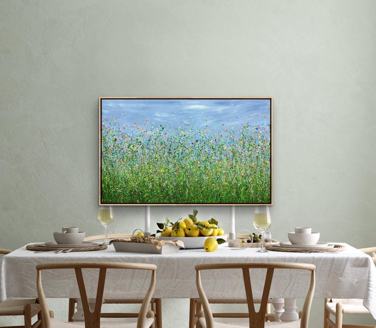 Lucy Moore - Last Call Of Summer Abstract Painting by Lucy Moore, 2022 ...