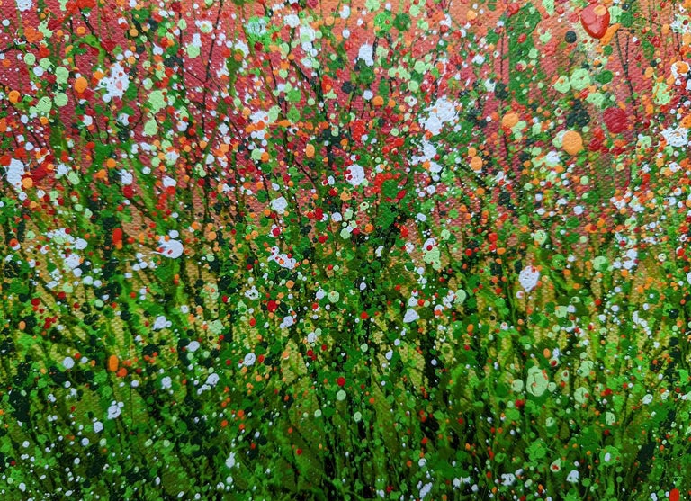 Lucy Moore - Lucy Moore Crimson Delight, Abstract Expressionist Style ...