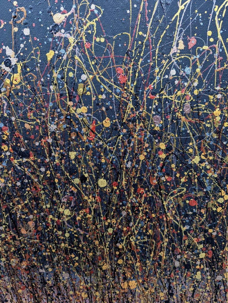 Lucy Moore - Rose Gold Rush #5, Abstract Expressionist Landscape ...